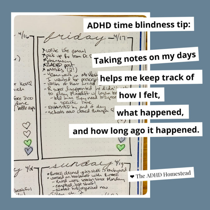 6 things I do to help my ADHD time blindness - The ADHD Homestead